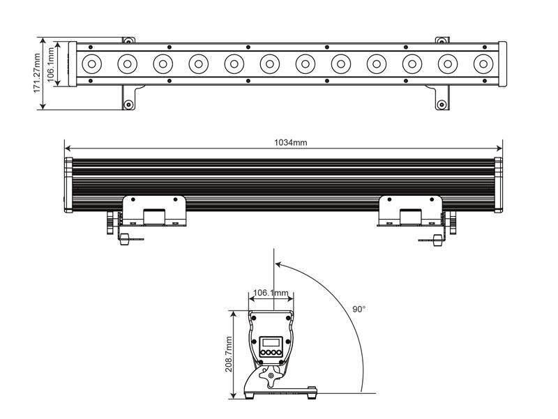 Светодиодный линейный светильник BARTONE 12x15F IP купить в СПб по доступной цене в Ustage Group